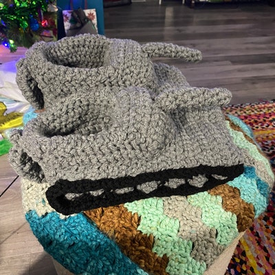 Father Son Tank Slippers , Crochet Tank Slippers,, Dad Son ,daddy Baby ...