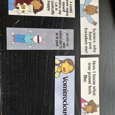 Muffy vomitrocious Bookmark, Arthur the Aardvark Themed Bookmarks ...