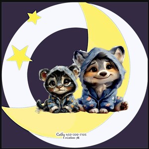 SLEEPY ANIMALS CLIPART Letter T - Cute Animal Clipart, Animals Clipart ...