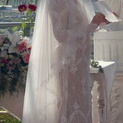 Veil Embtoidery Wedding Veil for the Bride With Embroidery Will Make ...