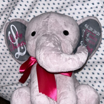 Baby Girl Adoption Elephant Keepsake Adoption Gift Baby Girl - Etsy