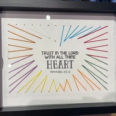 Trust in the Lord With All Your Heart Craft, Scripture Crafts for Girls ...