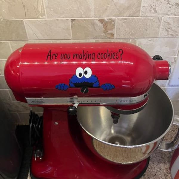 Vinyl Decal for Your Stand Mixer - Are You Making Cookies (cookie ...