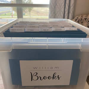 Kids Milestone Tote Kit DIY Memory Box Kit School File Box Kit Baby ...