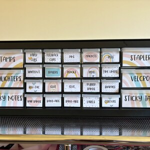 Boho Affirmation Station Classroom, Neutral Affirmation Mirror, Boho ...