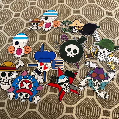 Straw Hat Luffy Crew Stickers One Piece - Etsy