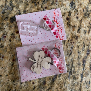 Engraved Handwritten Note Keychain, Clear Acrylic Keychain ...