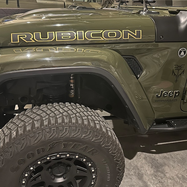 Fits 2019-2025 Jeep Rubicon JL/JT/JK Hood Letters Vinyl Graphics - Etsy