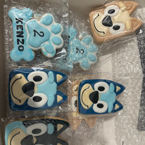 12 Custom Puppy Cartoon Cookies – Party Favors for Kids - Etsy