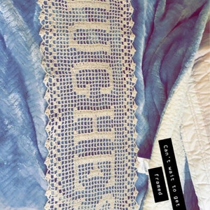 Custom Last Name Doily Farmhouse Last Name Doily Made to Order 6 Week ...