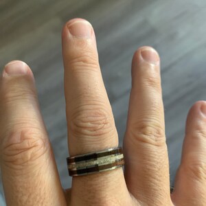 Unicorn Poop Ring With Opal Inlay 6mm Width Diamond Dust | Etsy