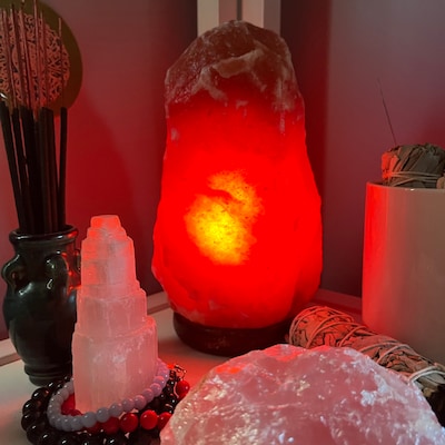 Himalayan Salt Lamp, Pink Salt Lamp, 100% Pure and Authentic Natural ...