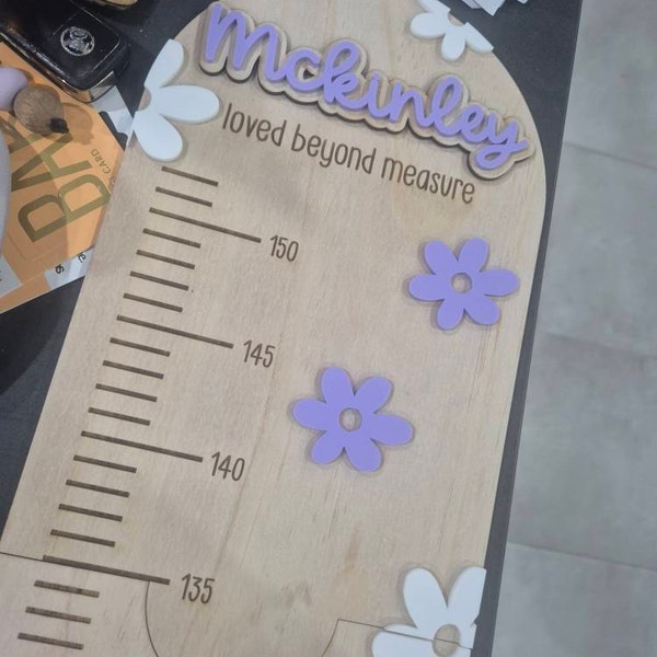 Personalised Growth Chart - DAISY | Girls Room Decor | Daisy Theme ...