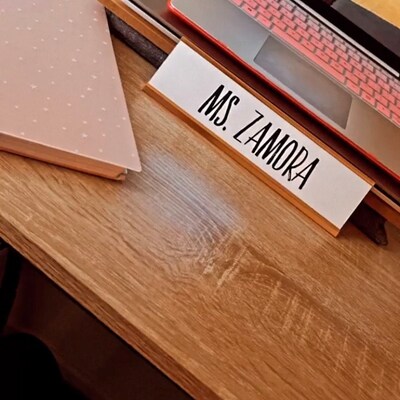 Trendy Teacher Desk Plate Custom Classroom Decor - Etsy