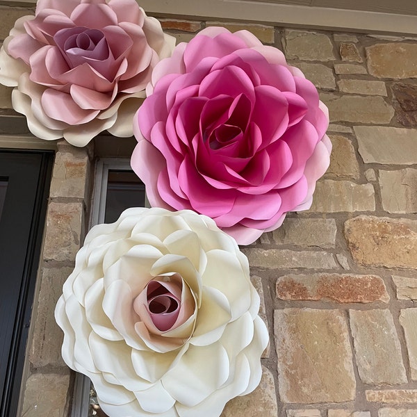 Extra Large PDF Full Size Rose 6 Template 30-34 Inches Rose When Made ...
