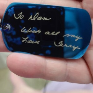 Personalized Business Card Holder in Text Handwritten Logo - Etsy