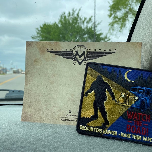Road Safety PSA Cryptozoology Patch - Cryptozoology Tracking Society ...
