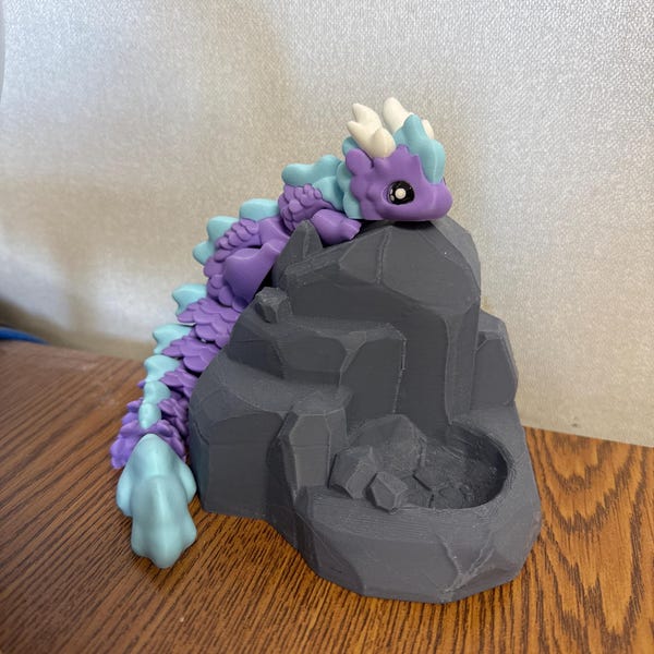 Articulated Dragon Fidget Toy, 3D Printed Poseable Dragon, Fantasy ...