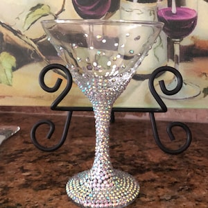 Oversized Diamond Martini Glass Bedazzled Martini Glass - Etsy