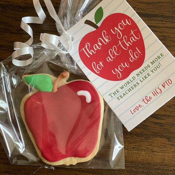 Printable Thank You Gift Tag for Teacher Appreciation, Editable ...