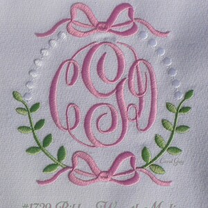 Machine Embroidery Monogram Frame / 1806 sweetheart - Etsy