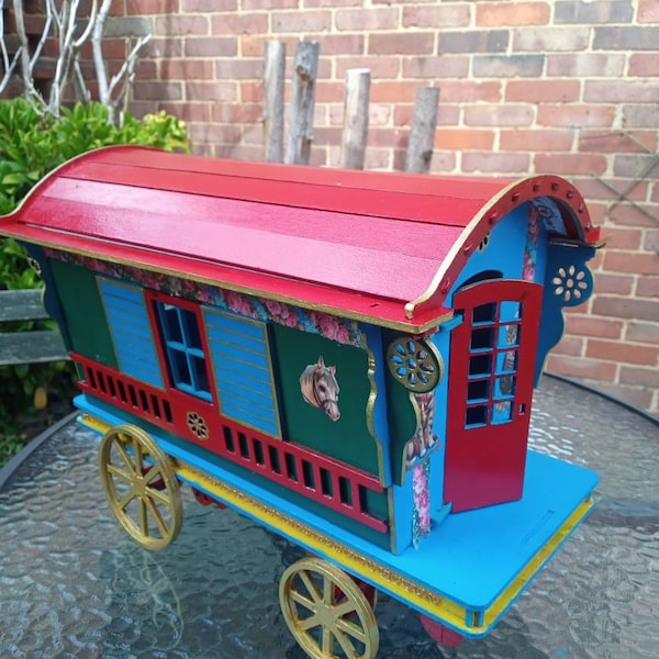 3D DIY MDF Model Kit Large Gypsy Caravan (vardo) - Scale Approx 1:12 - Etsy