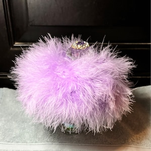 Powder Puff Body Dusting Powder Puff off White Fur Puff With Pink Down ...