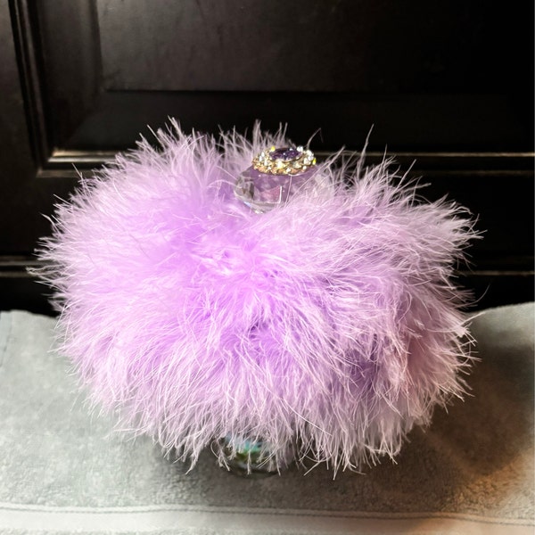 Powder Puff Body Dusting Powder Puff off White Fur Puff With Pink Down ...