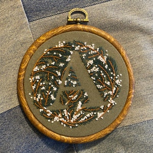 Celestial Design Letter m Hand Embroidery Pattern / Digital PDF ...