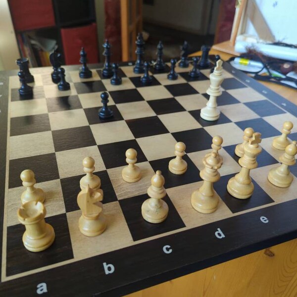 Staunton Chess Set With Weights in Box. Great Gift for Mens, Chess ...