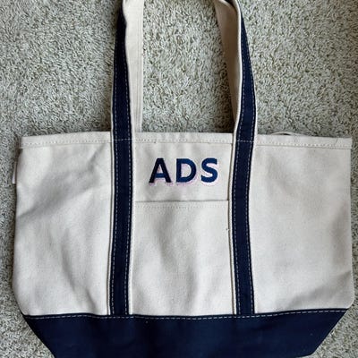Custom Canvas Tote, Ironic Boat Bag, Bridesmaid Proposal Monogram Bag ...