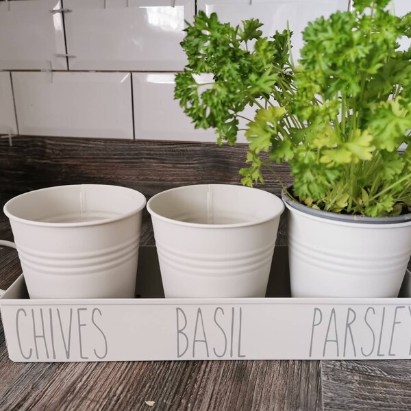 Herb Decals, Potted Plant Labels, Basil Label, Oregano Label, Gardening ...