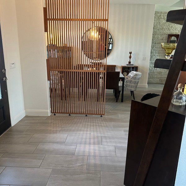 Custom Slat Room Divider: Made-to-order Partition, Easy Install - Etsy