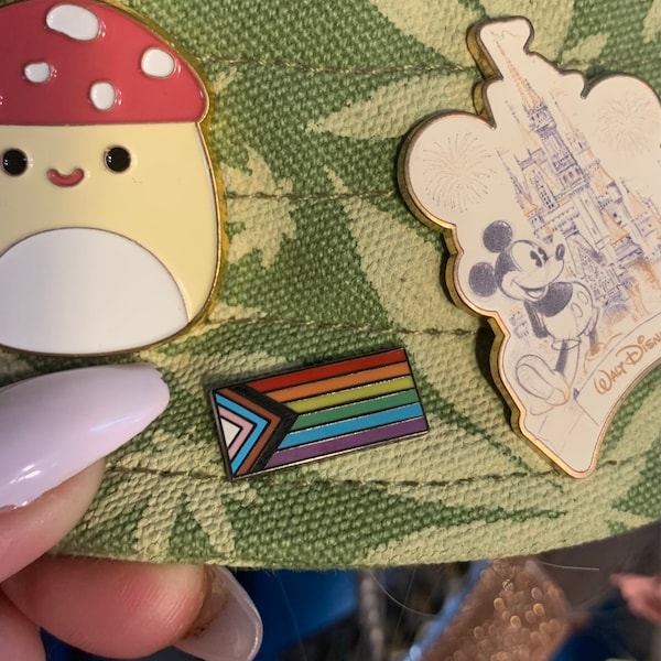 Progress Pride Flag Pin — Enamel Badge Rainbow Inclusive Gay LGBT ...
