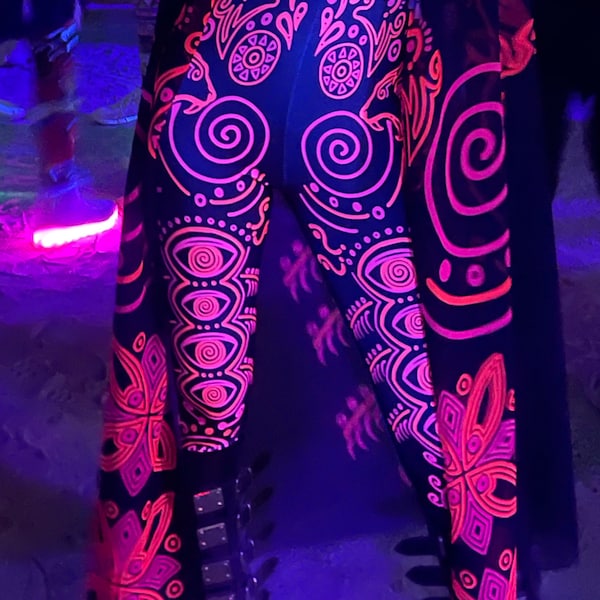 2color Rave Costume, UV Light Reactive Costume for Women, Cosplay Costume, Fluorescent Costume ...