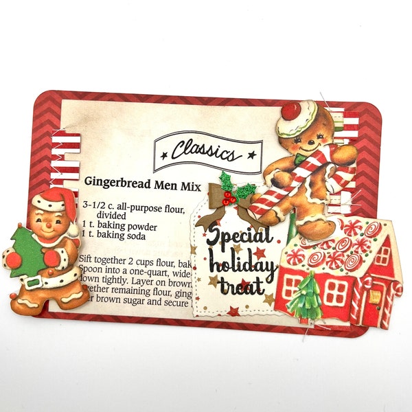 Gingerbread Printable, Printable Vintage Christmas, Digital Ephemera ...