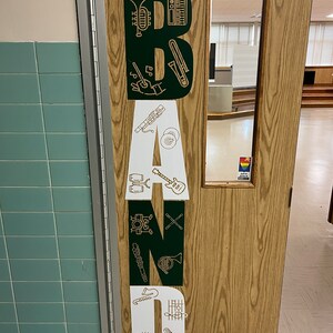 The Band Room, Teacher Decal, School Classroom, Vinyl Wall Decal ...