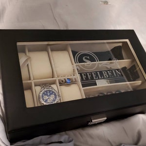 Personalized Watch and Sunglasses Box Engraved Sunglasses and Watch ...