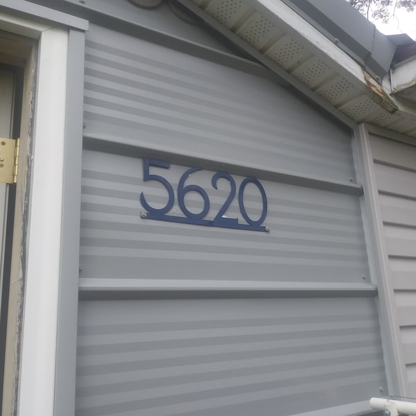 Horizontal Address Plaque, Custom Metal Powder Coated Address Sign - Etsy