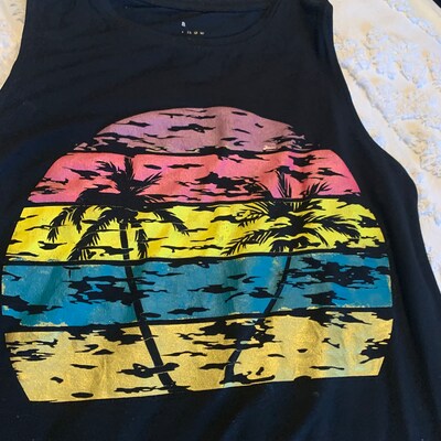 Tropical Sunset SVG, Summer SVG, Palm Trees Svg, Ombre Svg Beach SVG ...