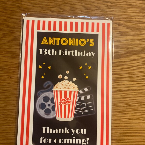 Movie Theatre | Cinema Film Popcorn | Movie Night - PRINTED GLOSSY ...