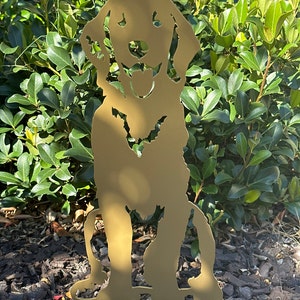 Pekingese Corten Steel Dog Silhouette Rust Art Garden - Etsy