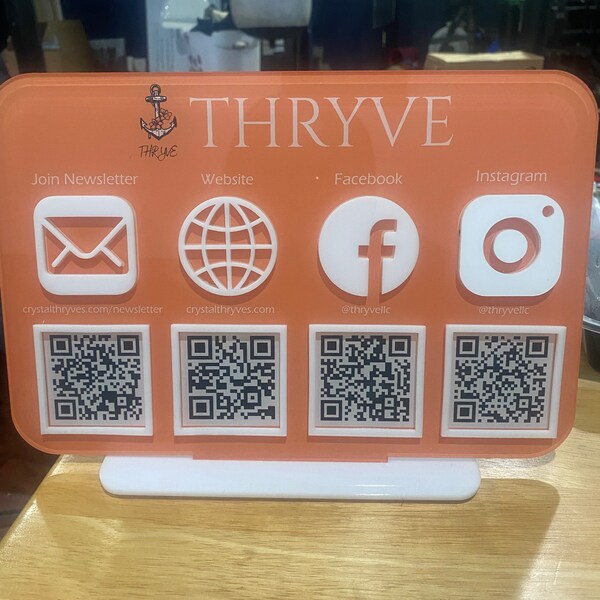 Scannable QR Code | 4 Icons Qr Code | Multi Qr Code | Qr Code Sign | Qr Code Sign for Business ...