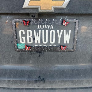 Police Support License Plate Frame | Thin Blue Line License Plate Cover ...