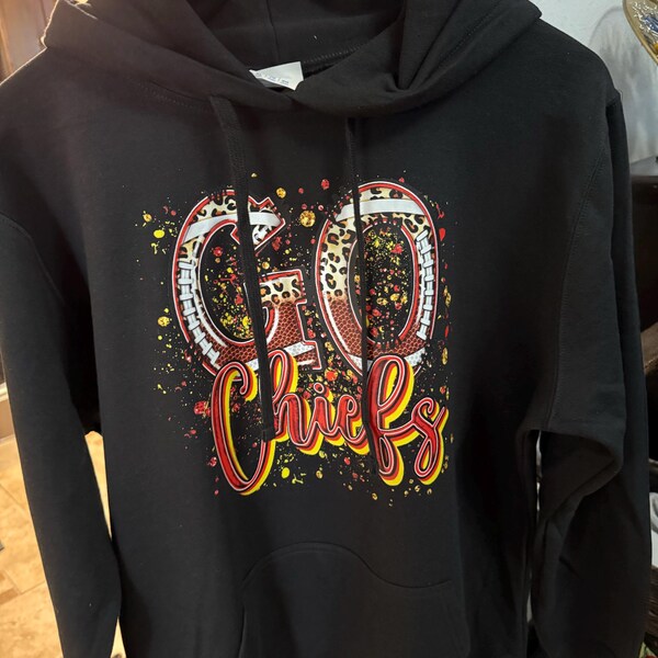 Go Chiefs PNG, Digital Download Clipart Design With Doodle Football ...