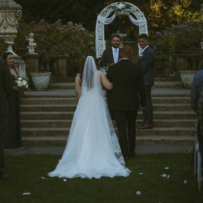 ANNA Drop Royal Floral Cathedral Veil/floral Cathedral Veil/ Floral ...