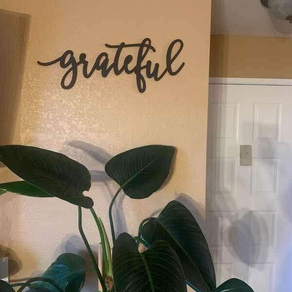 Grateful Sign, Grateful Wood Sign, Grateful Wall Decor, Thanksgiving ...