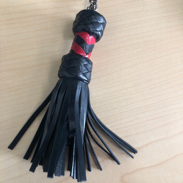 Mini Flogger Leather Keychain Key Chain - Etsy