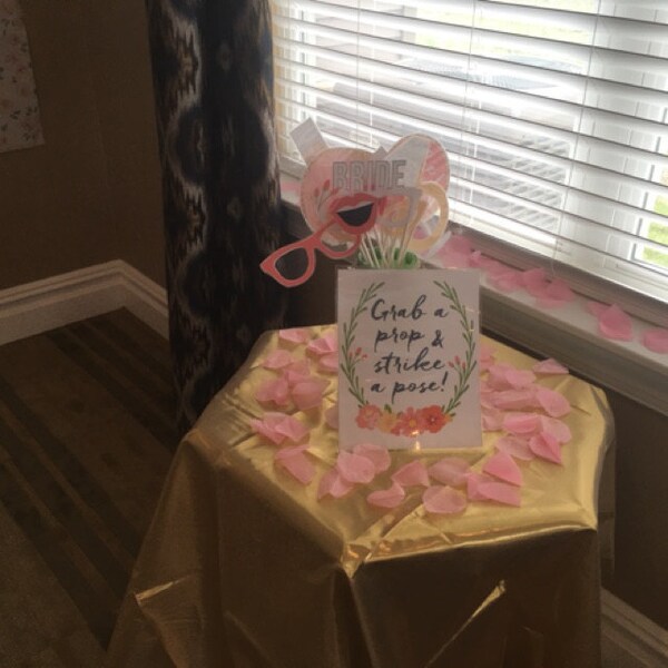 Printable Bridal Shower Photo Booth Props - Bride Photobooth Props ...