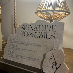 Daylight Marble Table Numbers Wedding Signs Event Signs Custom Signs ...